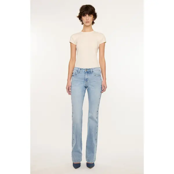 KANCAN Linda Mid-rise Bootcut Jeans - Medium Light
