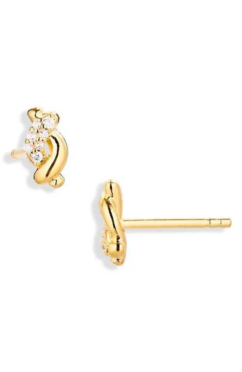 MISSOMA Molten Snow Stud Earrings - Gold