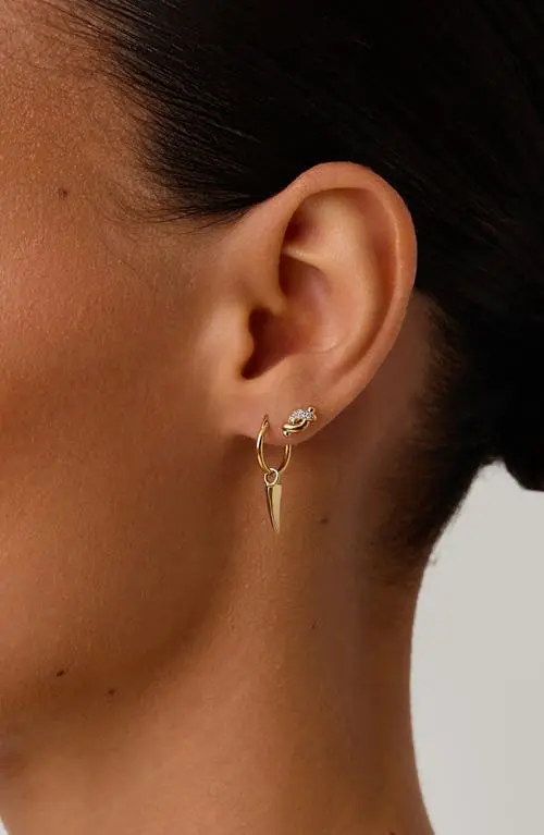 MISSOMA Molten Snow Stud Earrings