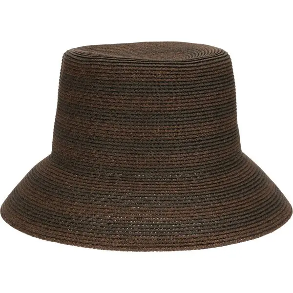 San Diego Hat Ultra Braid Straw Bucket Hat - Brown