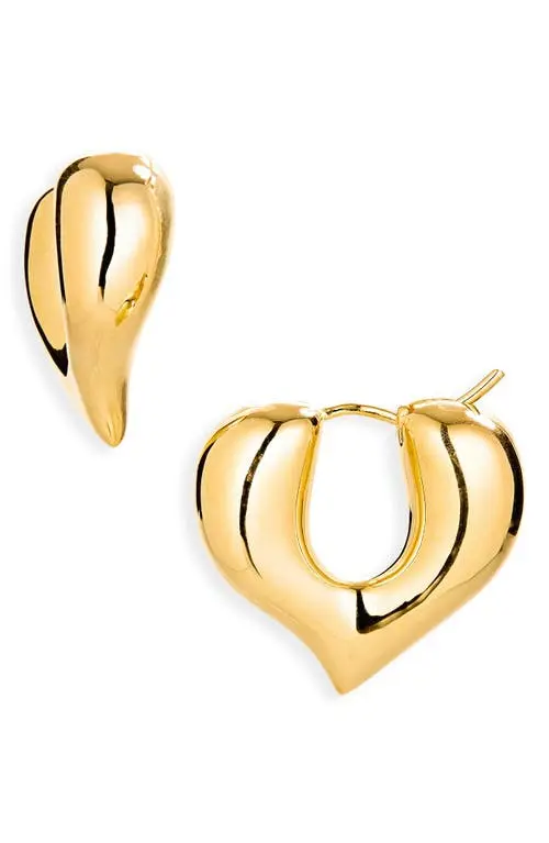 MISSOMA Medium Molten Heart Hoop Earrings - Gold