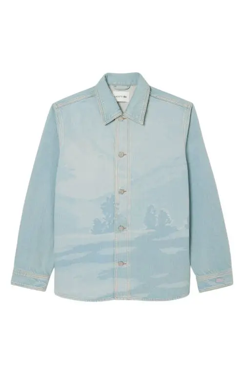 Lacoste Oversize Button-up Denim Shirt