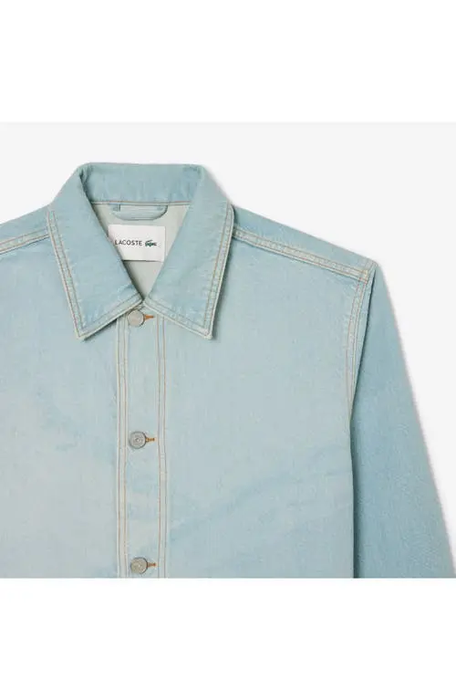 Lacoste Oversize Button-up Denim Shirt