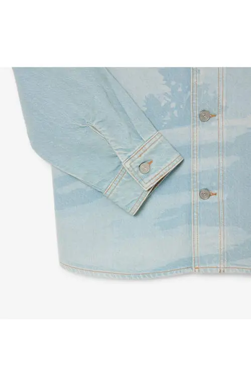 Lacoste Oversize Button-up Denim Shirt