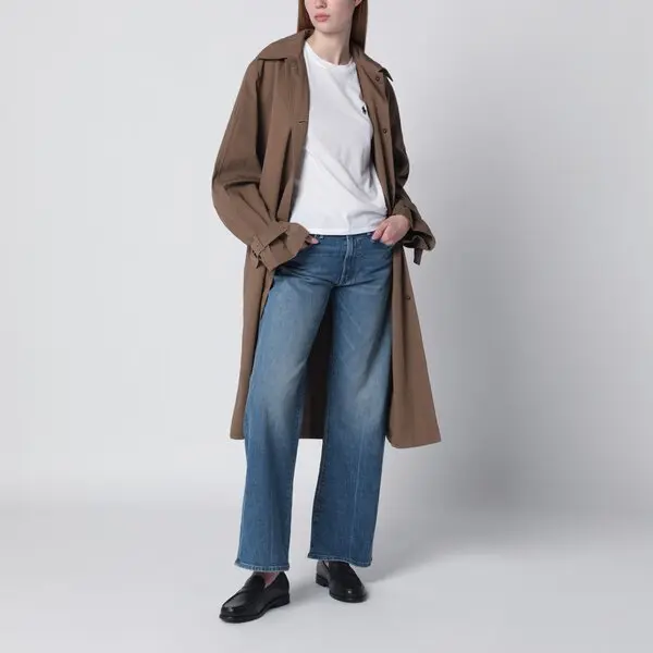 MOTHER The Mid Rise Lasso Sneak Jeans - Blue