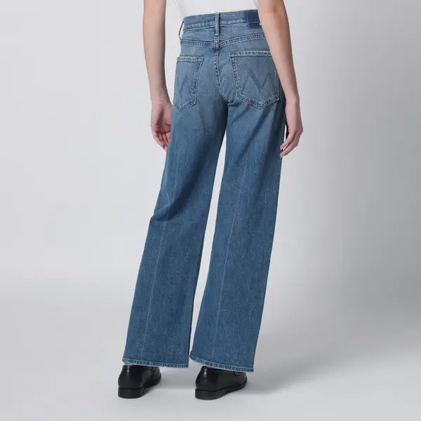 MOTHER The Mid Rise Lasso Sneak Jeans - Blue