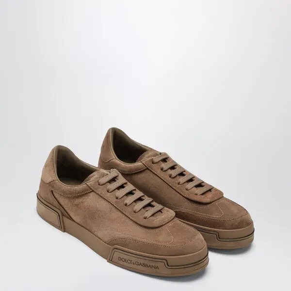 Dolce & Gabbana Hazelnut Suede Portofino Light Sneakers - Brown