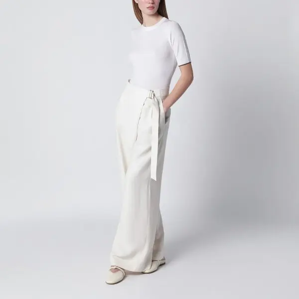 Brunello Cucinelli Knit Top In Cashmere And Silk
