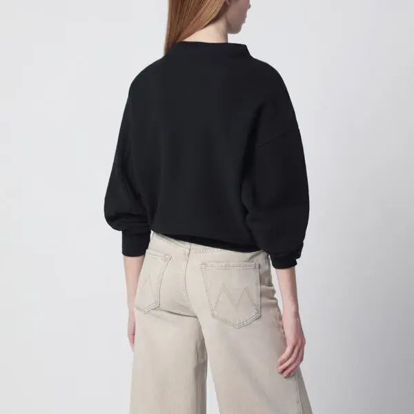 6397 Draped Cotton Fleece Sweatshirt