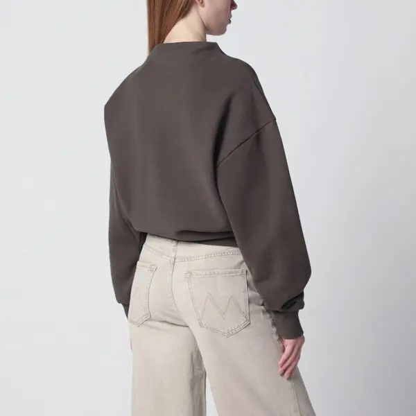 6397 Draped Sweatshirt - Brown