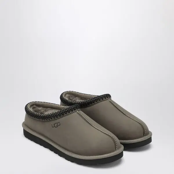 UGG Suede Sheepskin Lined Clogs - Green