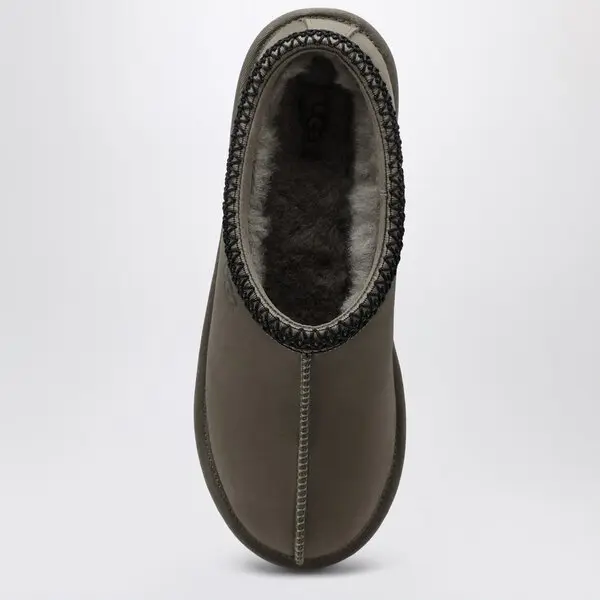 UGG Suede Sheepskin Lined Clogs - Green