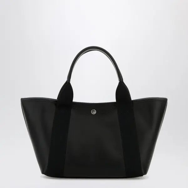 Balenciaga Biarritz Leather Shopping Bag - Black