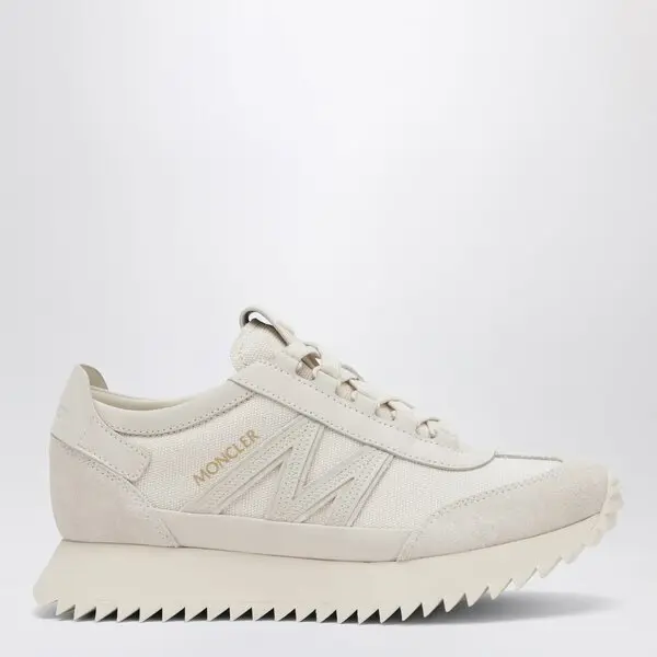 Moncler Canvas And Leather Lace Up Sneakers