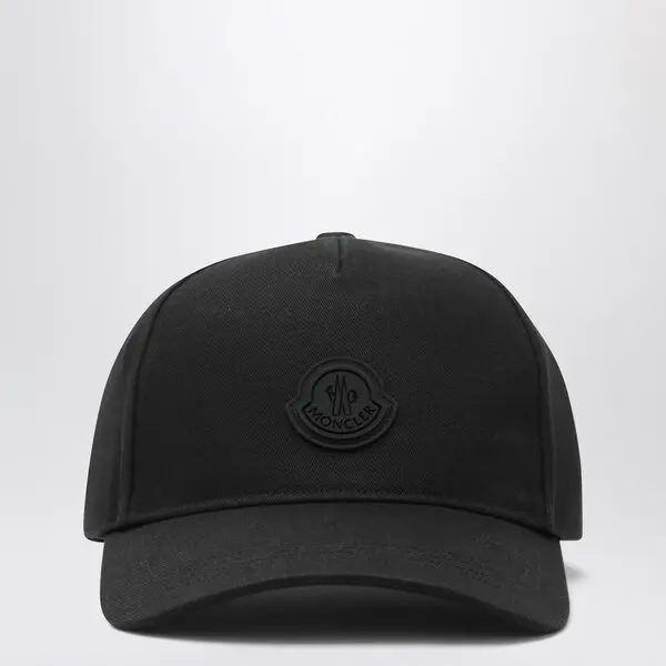 Moncler Baseball Cap With Logo - Black