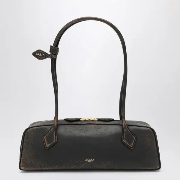 Alaïa Le Teckel Medium Bag In Aged Leather - Brown