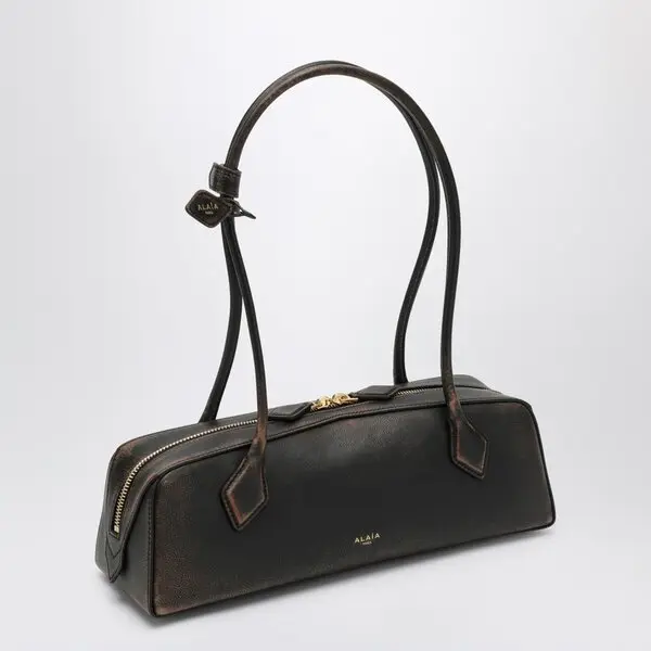 Alaïa Le Teckel Medium Bag In Aged Leather - Brown
