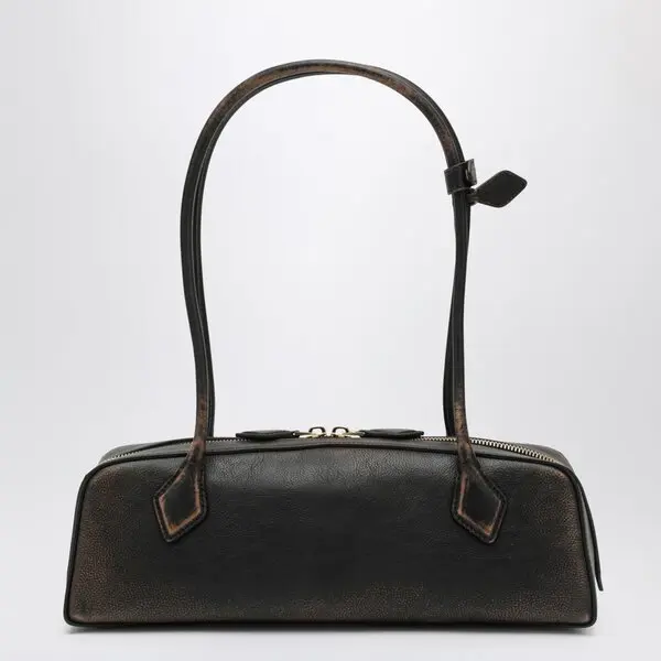 Alaïa Le Teckel Medium Bag In Aged Leather - Brown