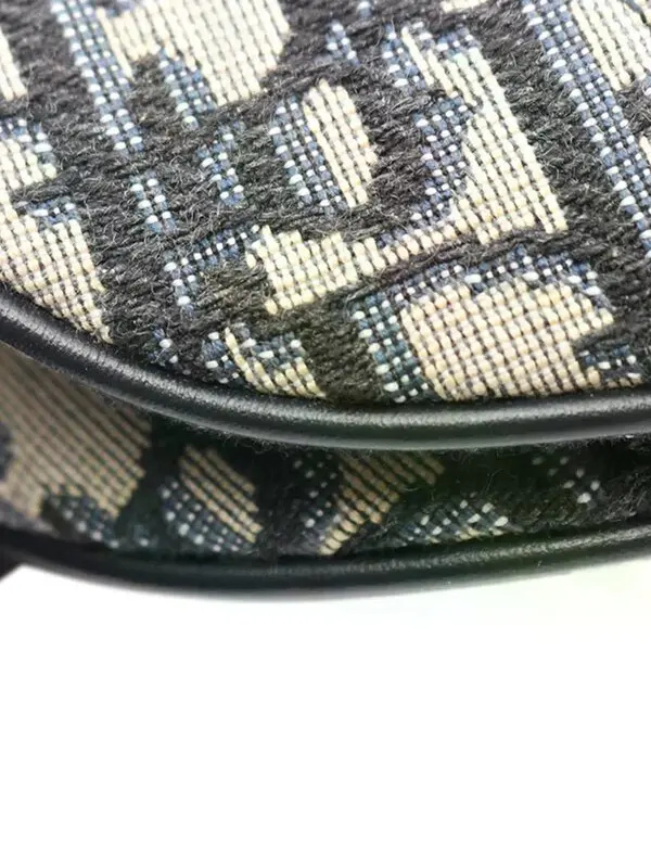 Dior 2010-2026 Mini Oblique Canvas Saddle Bag - Brown
