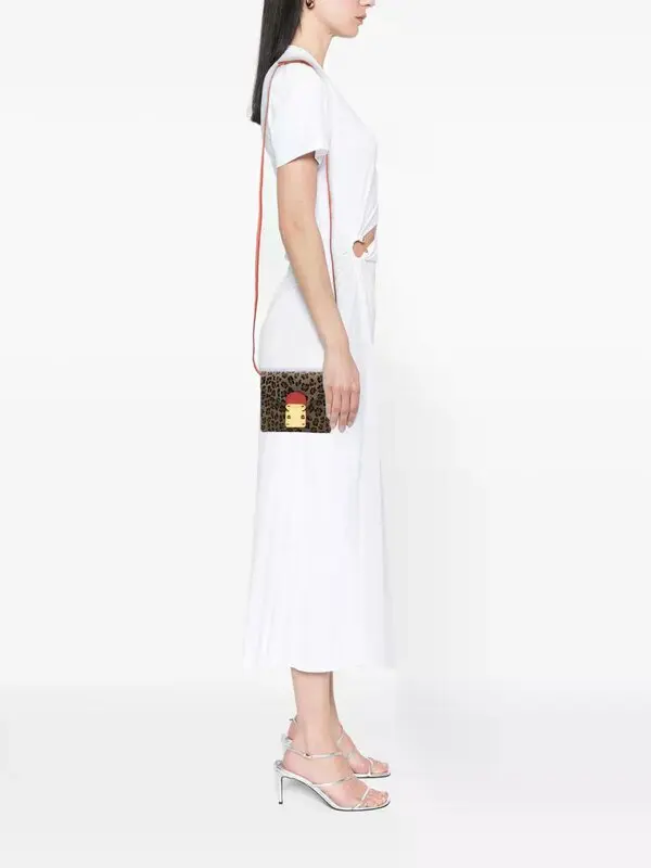 Fendi 20th Century Mini Leopard Print Crossbody Bag