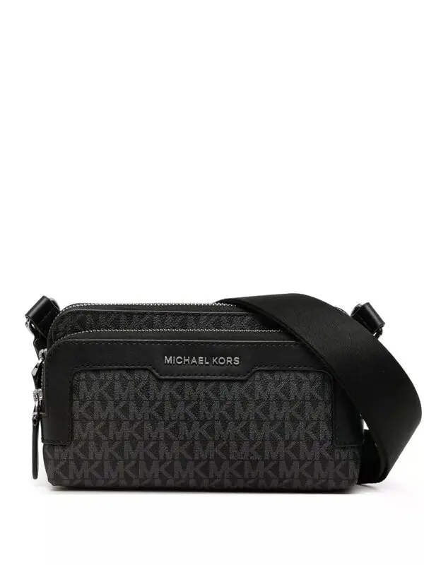 Michael Kors Hudson Logo Messenger Bag - Black