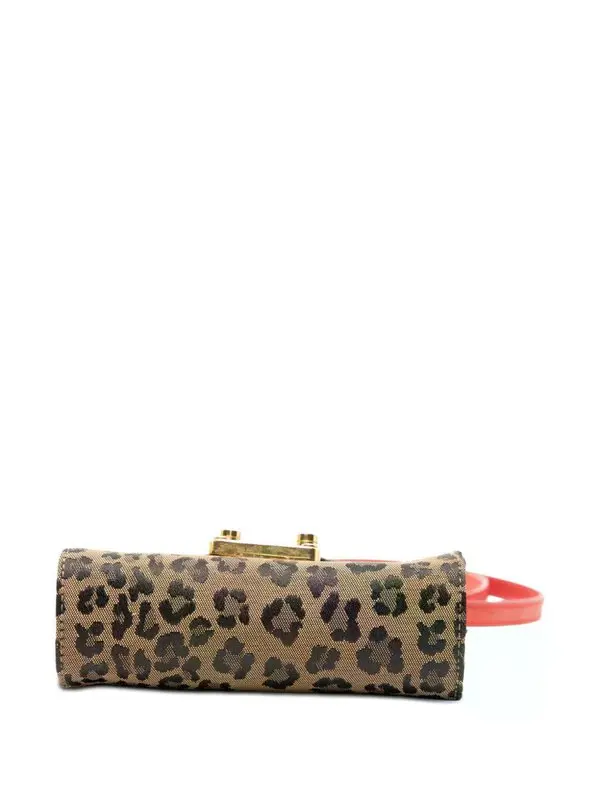 Fendi Leopard Print Mini Crossbody Bag - Brown