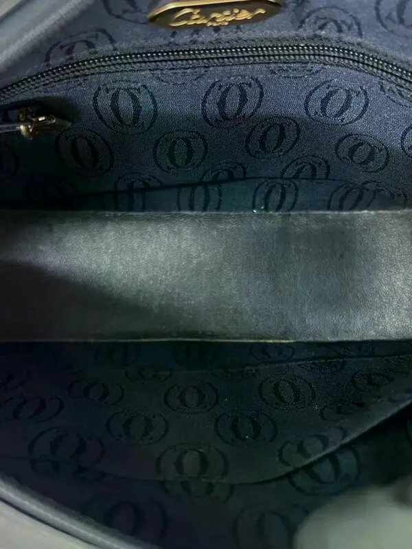 Cartier Leather Sapphire Crossbody Bag
