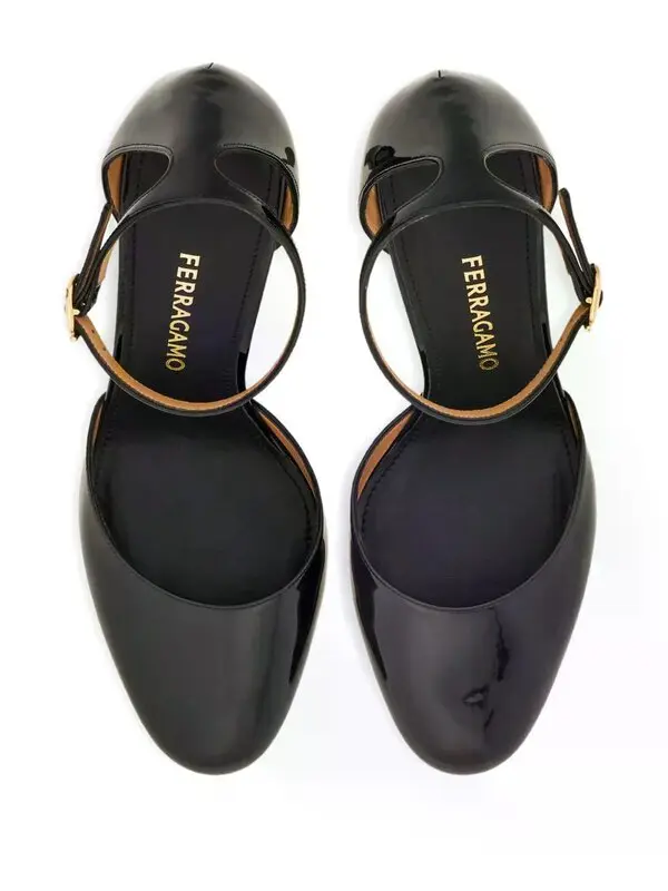 FERRAGAMO Patent Leather Pumps - Black