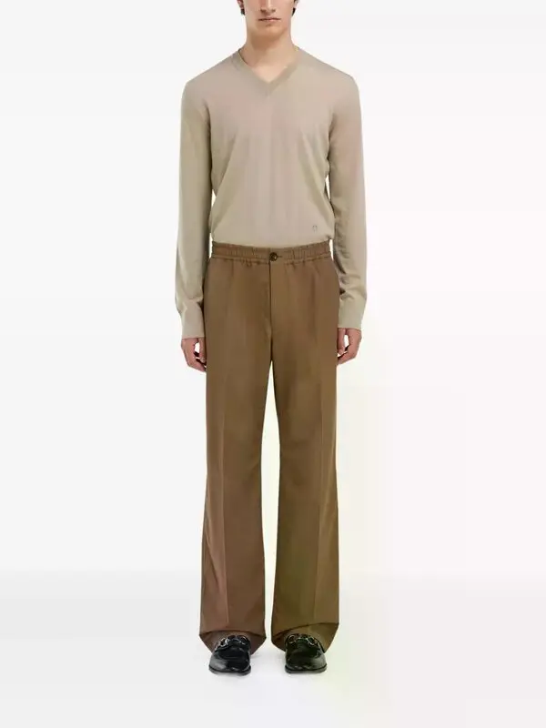 FERRAGAMO Elasticated-waistband Drawstring Trousers