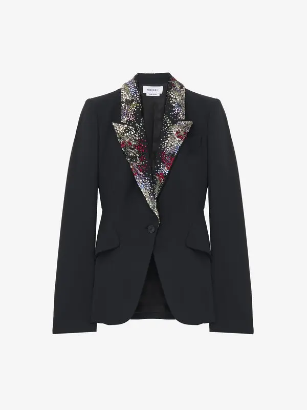 Alexander McQueen Embroidered Lapel Jacket