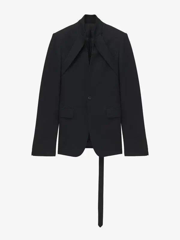 Alexander McQueen Reverse Lapel Single-breasted Jacket