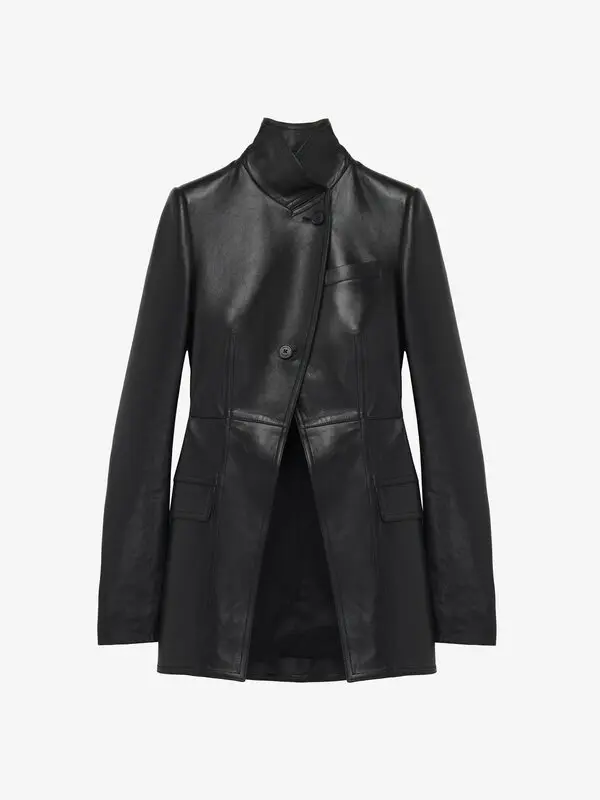 Alexander McQueen Cutaway Leather Jacket