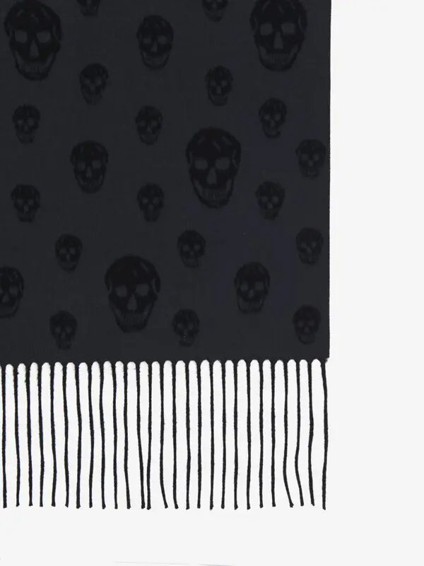 Alexander McQueen Double Face Skull Scarf