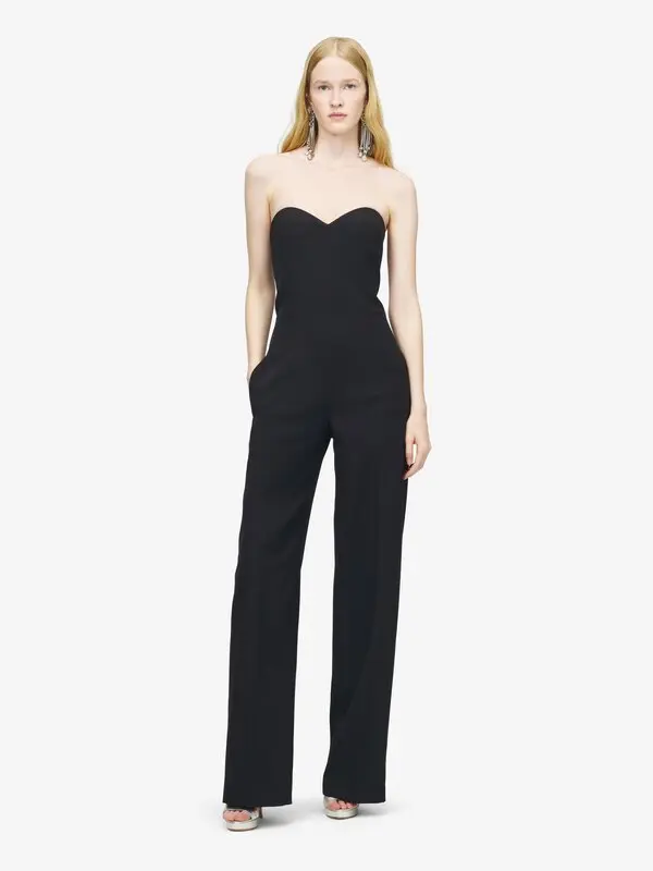 Alexander McQueen Corset Jumpsuit - Black