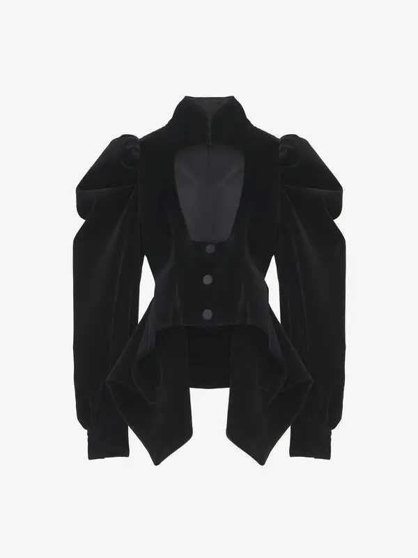 Alexander McQueen Velvet Panel Jacket