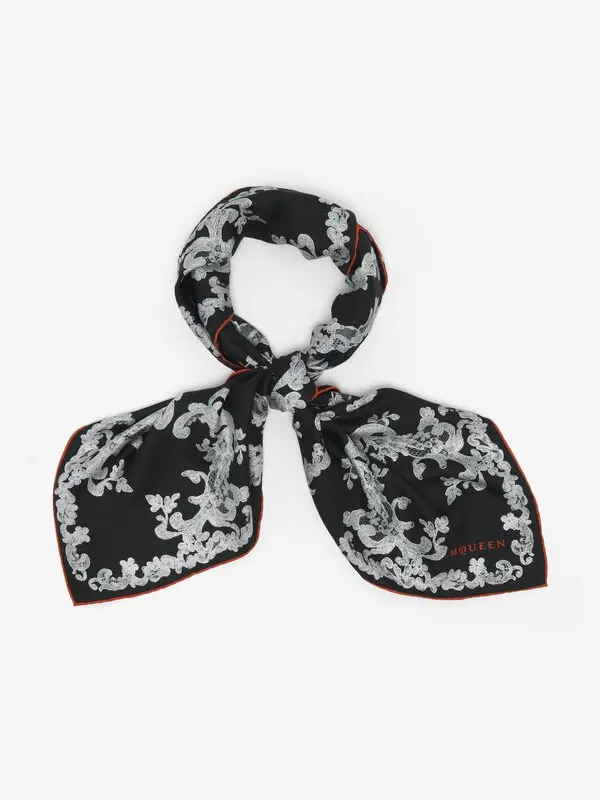 Alexander McQueen Lace Ribcage Foulard