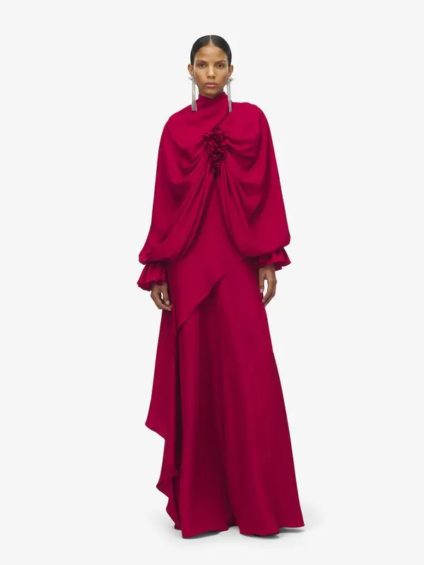 Alexander McQueen Draped Evening Dress