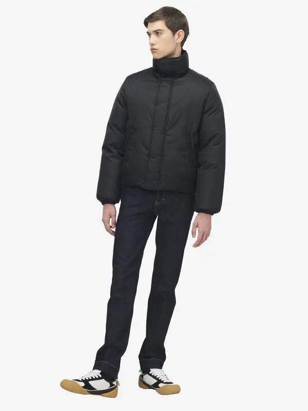 Alexander McQueen Skull Jacquard Puffer Jacket