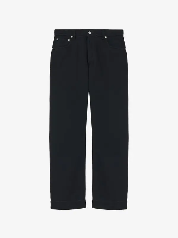 Alexander McQueen Wide-leg Denim Jeans - Black