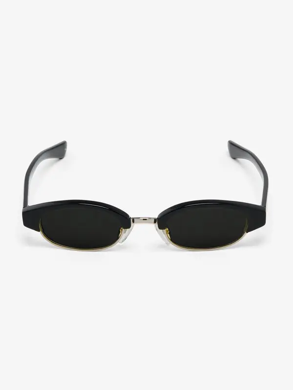 Alexander McQueen Ellipse Sunglasses - Black/smoke