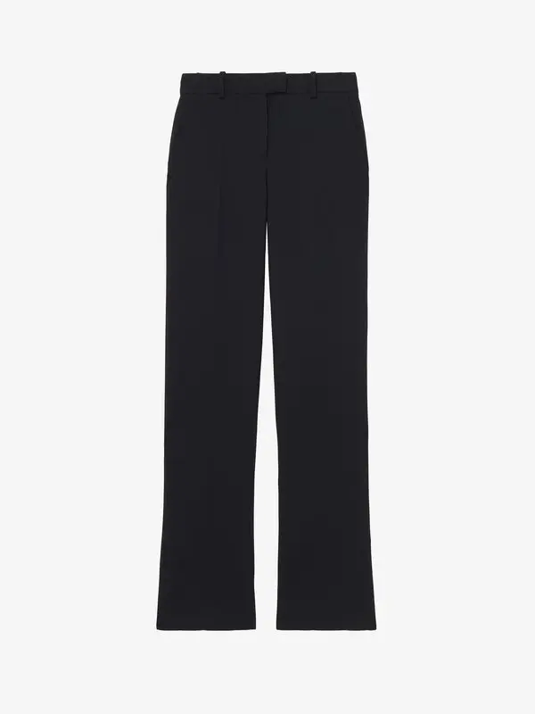Alexander McQueen Wool Silk Tailored Trousers