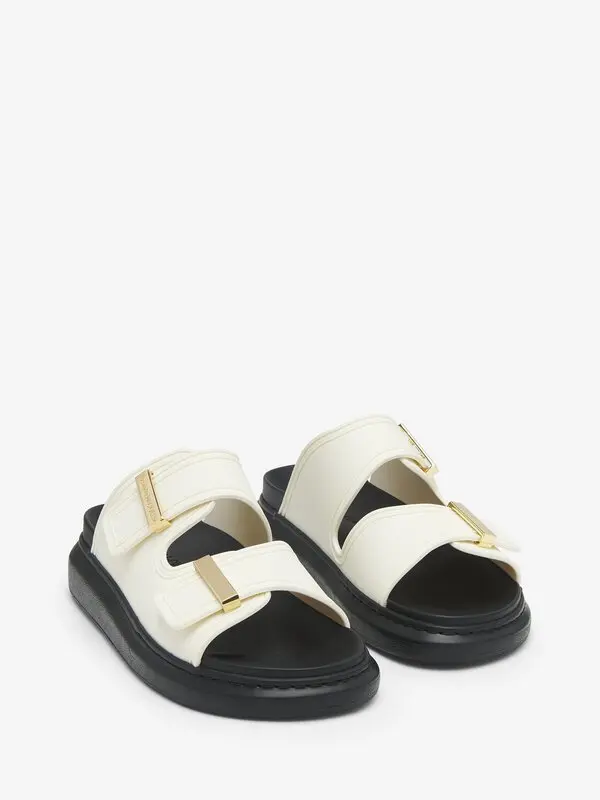 Alexander McQueen Hybrid Slides - White/black