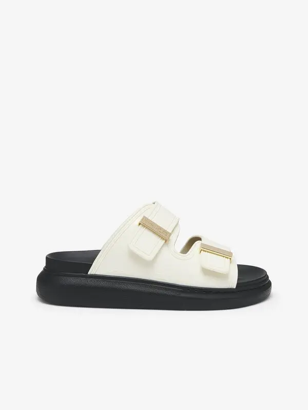 Alexander McQueen Hybrid Slides - White/black
