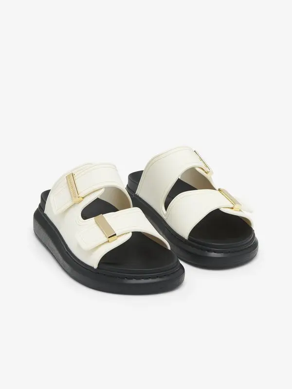 Alexander McQueen Hybrid Slides - White/black