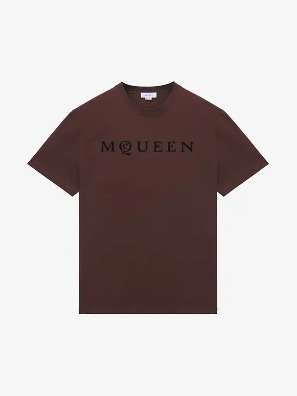 Alexander McQueen Flocked Logo T-shirt