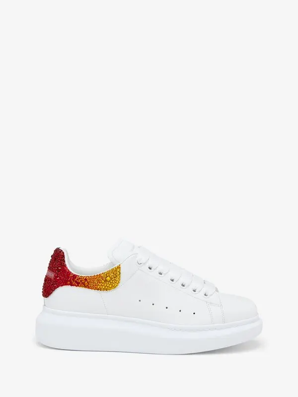 Alexander McQueen Oversized Sneaker - White/orange