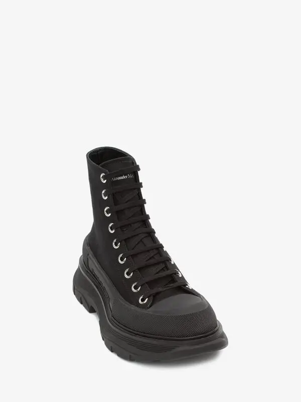 Alexander McQueen Tread Slick Lace-up Boots - Black