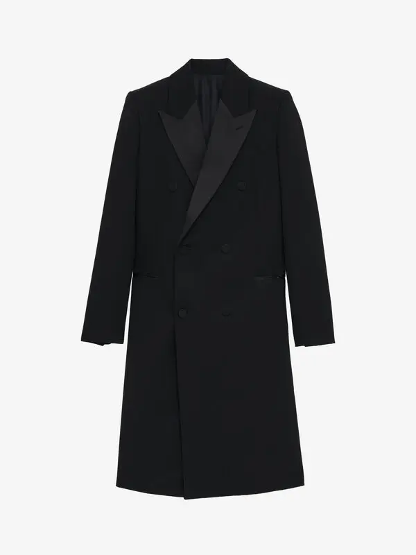Alexander McQueen Wool Barathea Double-breasted Coat