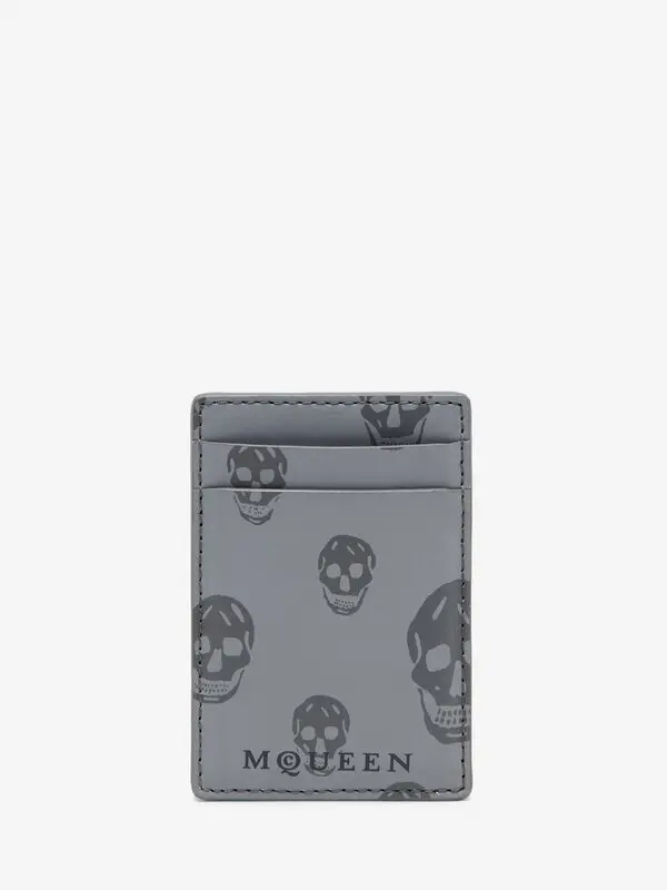 Alexander McQueen Magnetic Card Holder - Grey