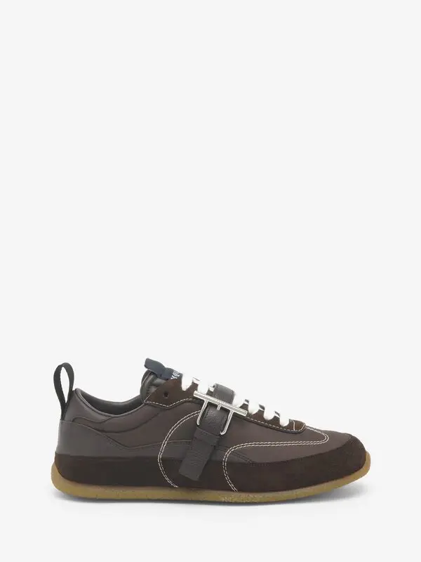 Alexander McQueen Ec1 T-bar Sneaker - Dark Brown